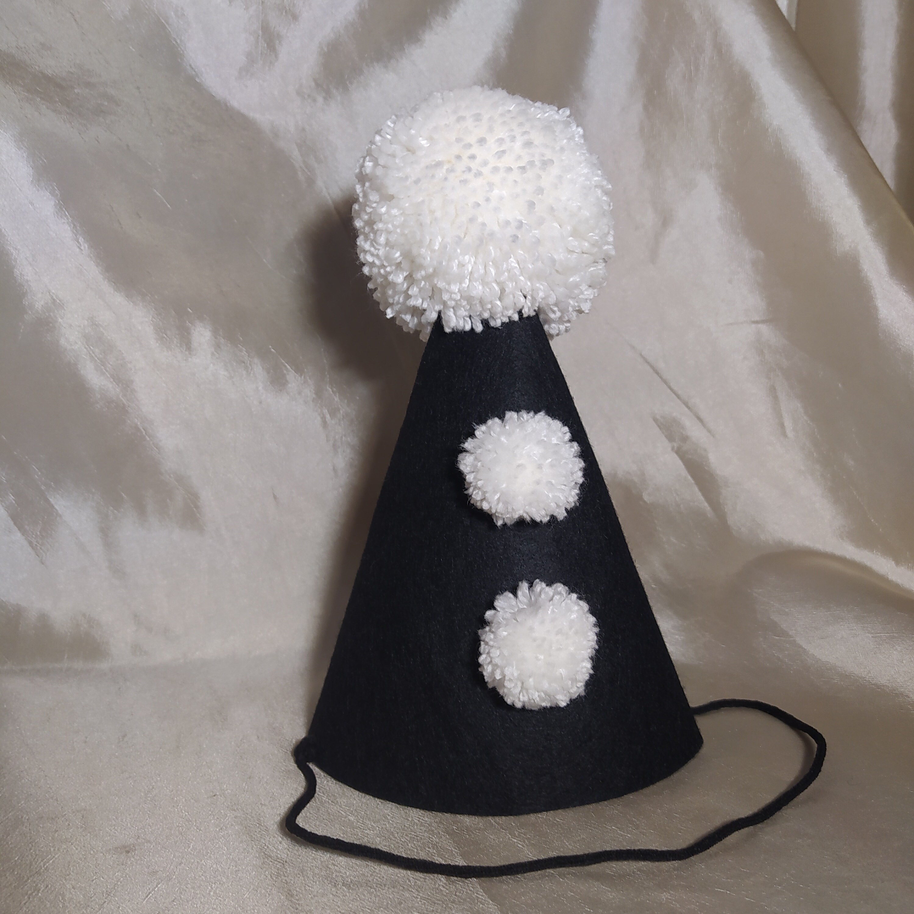Black and White Clown Hat Terrifier Pierrot Hat Pierrot - Etsy