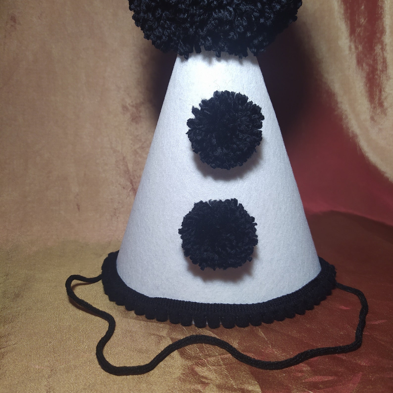 Vintage Clown Costume Vintage Style Clown Pierrot Costume Clown Hat ...
