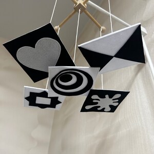 Black and White Baby Mobile High Contrast Baby Mobile High Contrast ...