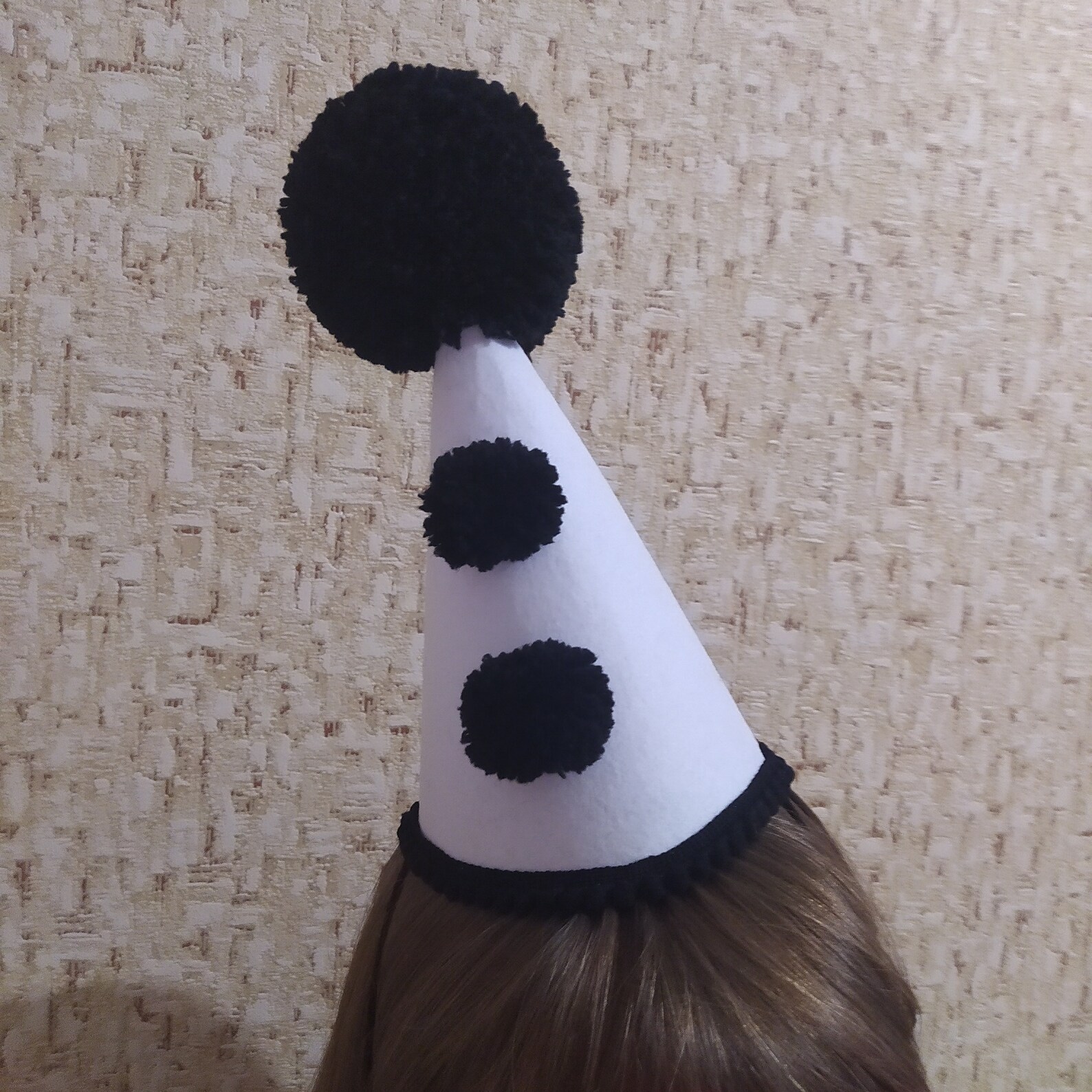 Clown Costume Pierrot Costume Clown Hat Pierrot Hat Black and White ...