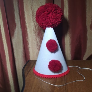 Pierrot Clown Hat Clown Costume Pierrot Costume Pierrot Hat Circus ...