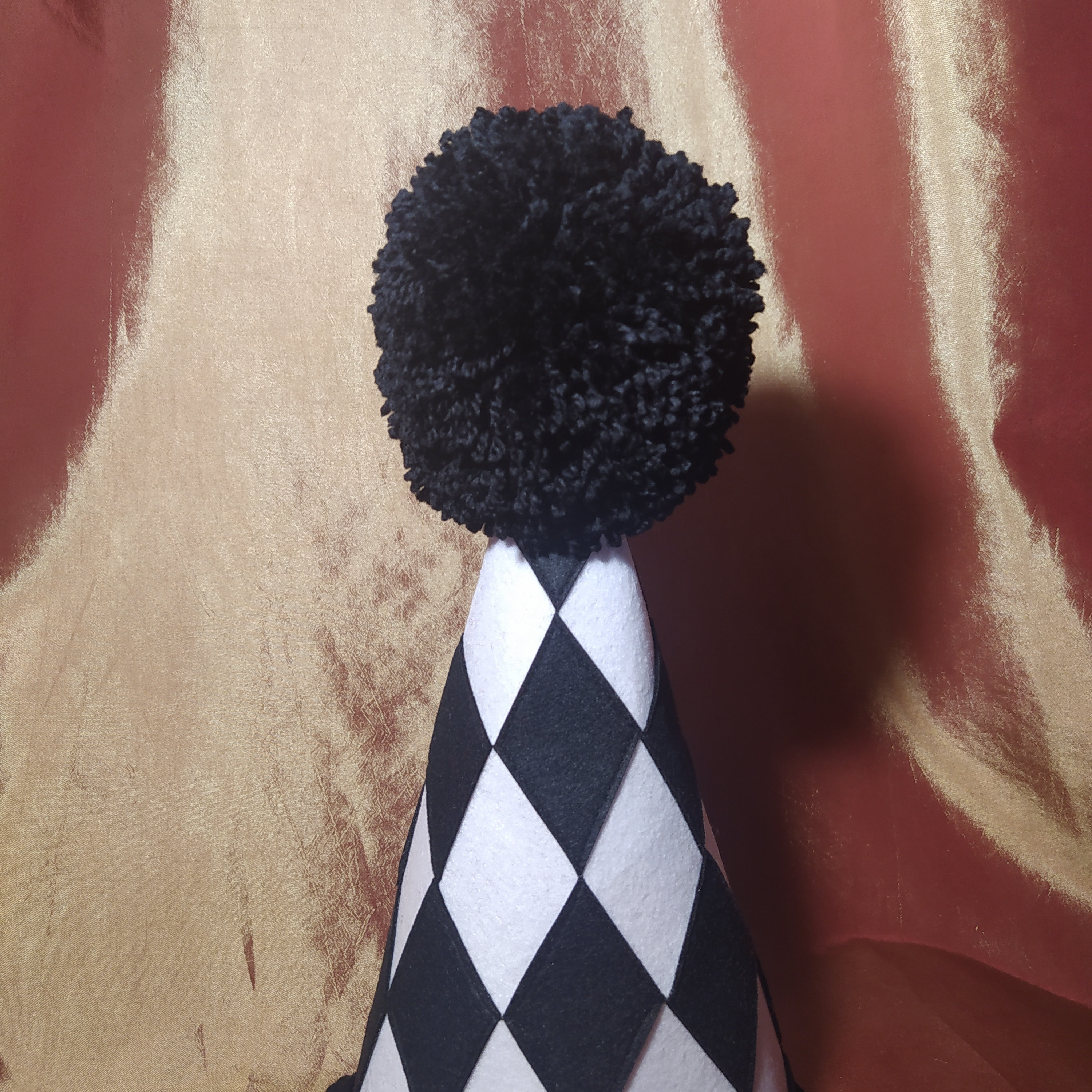 Black and White Clown Costume Jester Costume Pierrot Costume Clown Hat ...