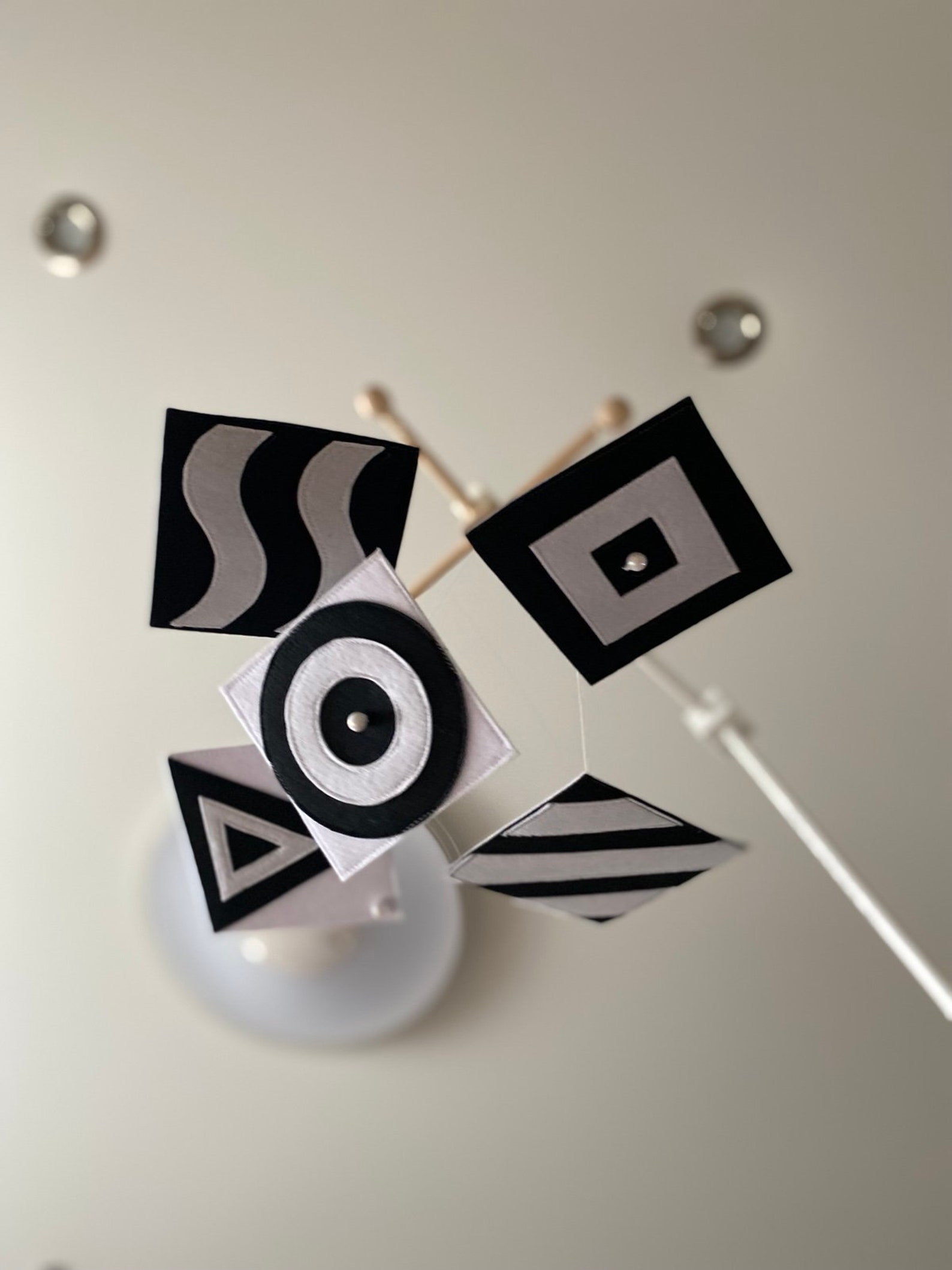 High Contrast Baby Mobile Black and White Baby Mobile Baby Mobile ...