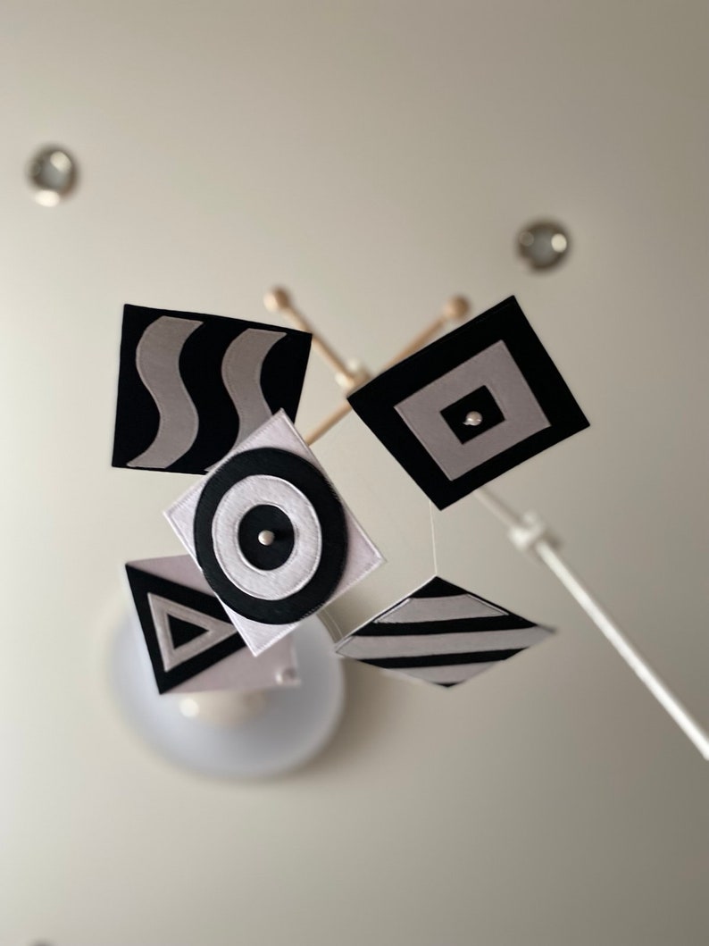 High Contrast Baby Mobile Black and White Baby Mobile Baby Mobile ...