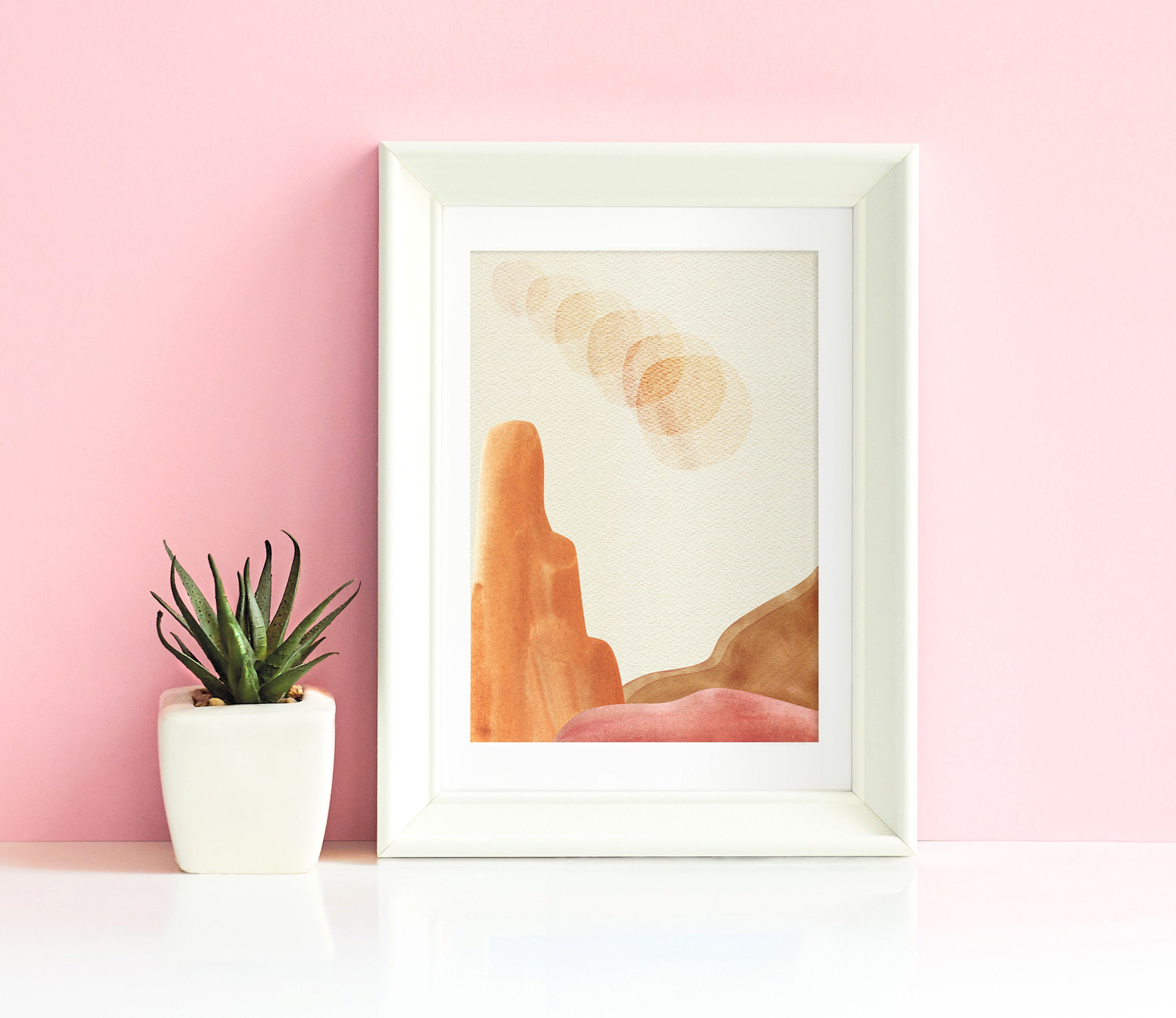 Abstract Poster Set Boho Desert Print Digital Nature Art 8 | Etsy