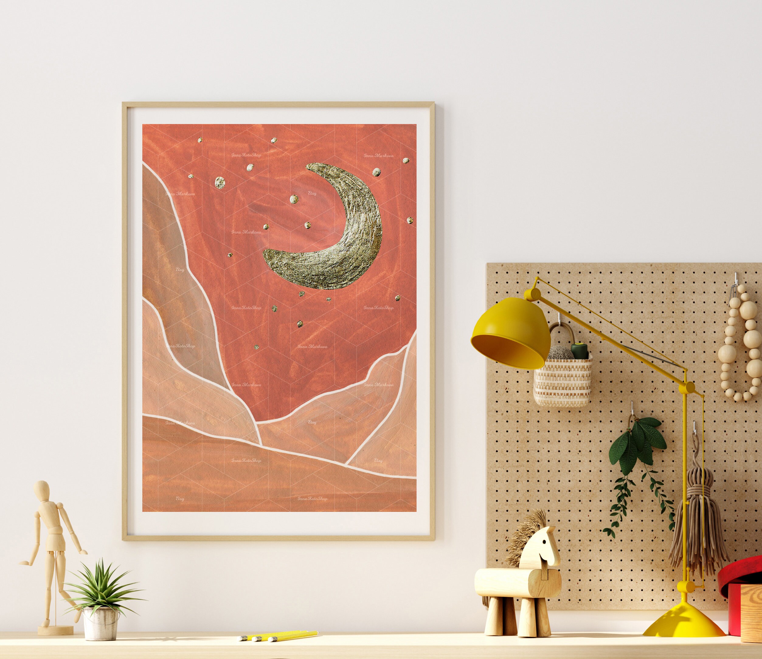 Abstract Poster Set Boho Desert Print Digital Nature Art 8 | Etsy