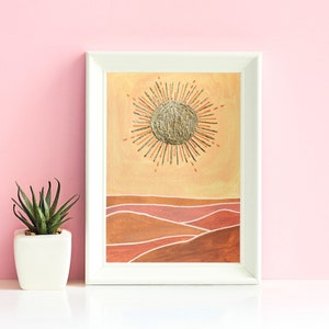 Abstract Poster Set Boho Desert Print Digital Nature Art 8 | Etsy