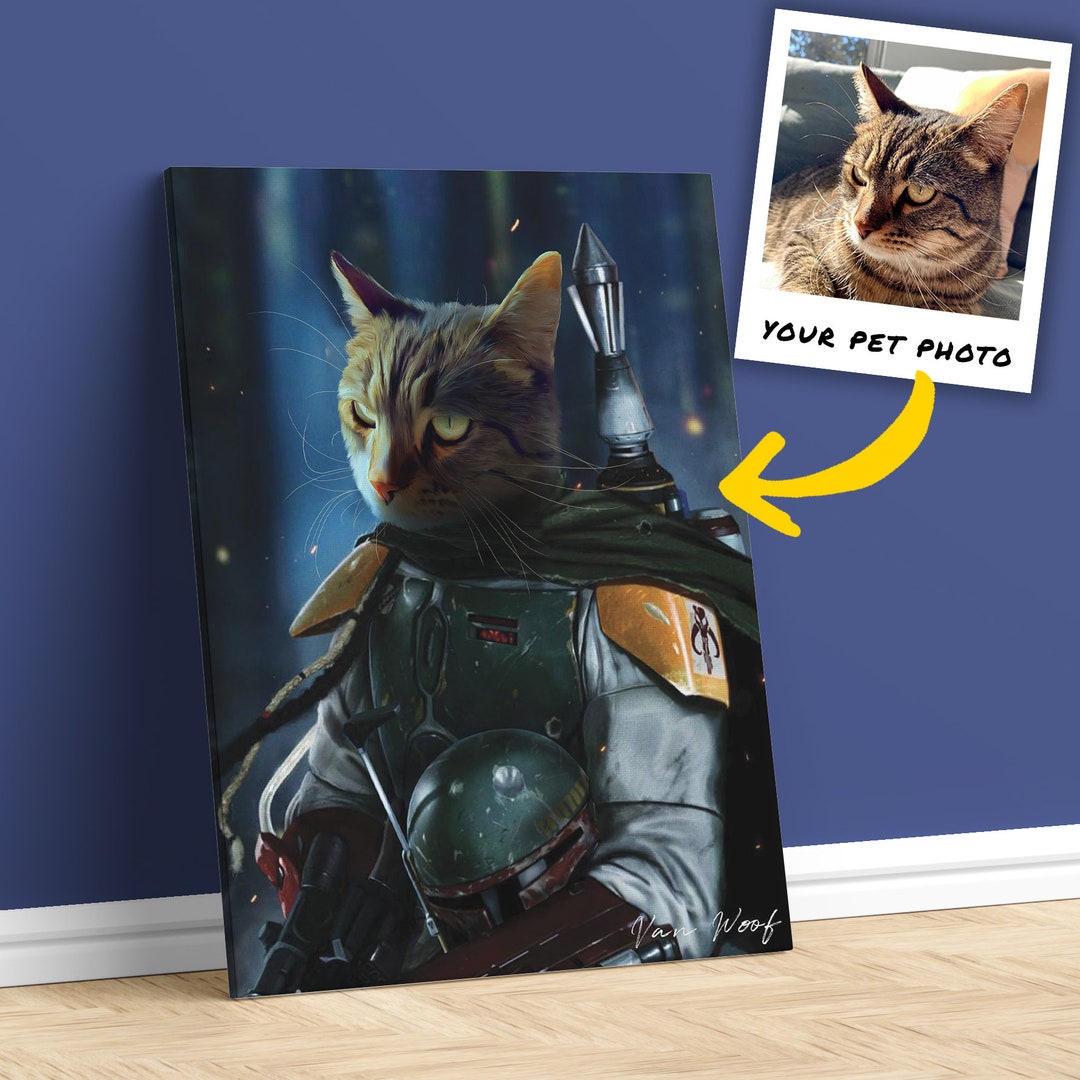 Digital Dog Portrait From Photo, Custom Pet Art Print Gift - Etsy