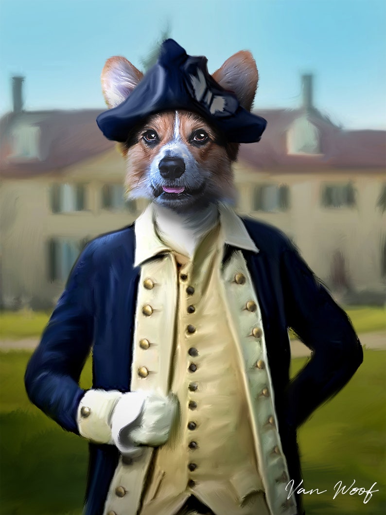 Colonial, History, Custom Dog Portrait, Pet Portrait Royal, Cat ...