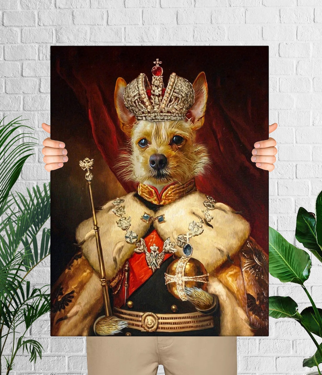 The Prince, Regal, Custom Dog Portrait, Pet Painting, Pet Portrait ...