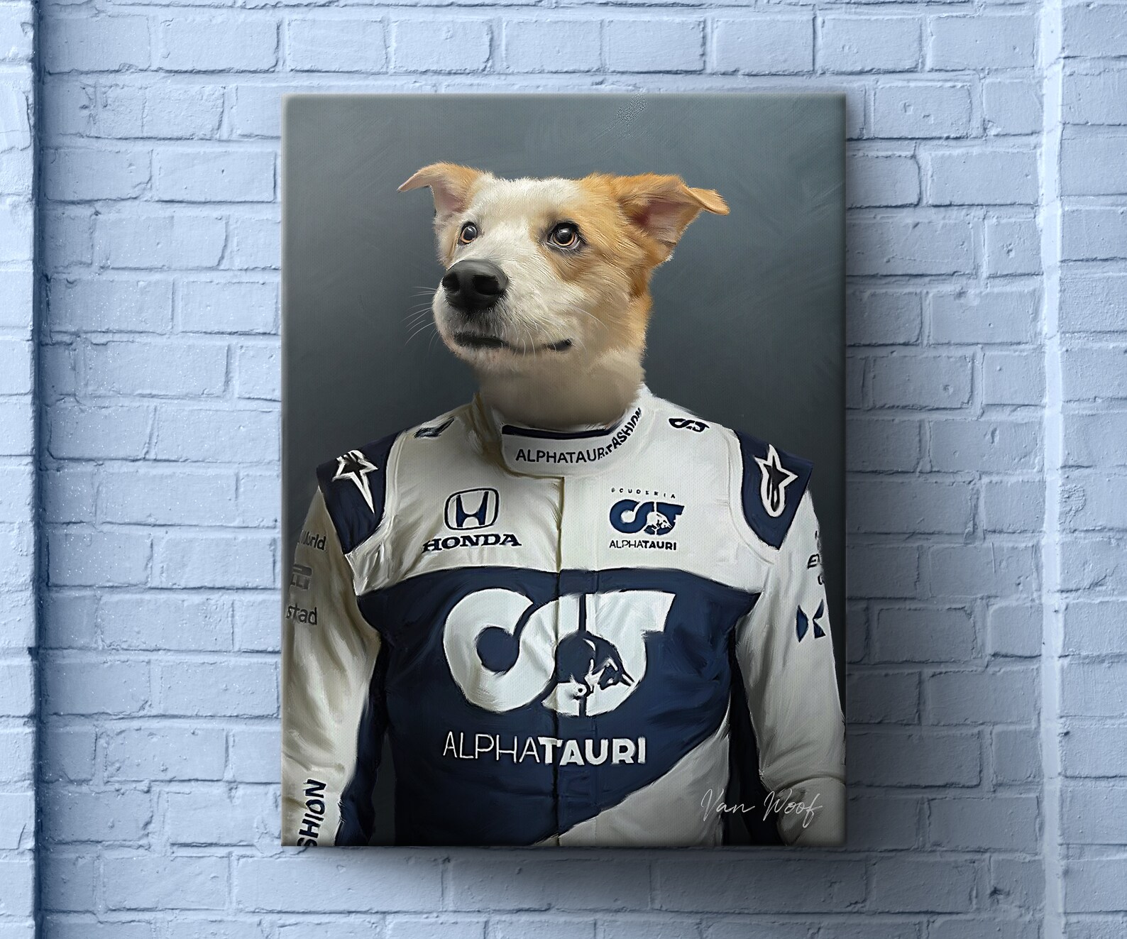 Red Ball Formula Racing Car F1 Driver Team Pet Portrait - Etsy