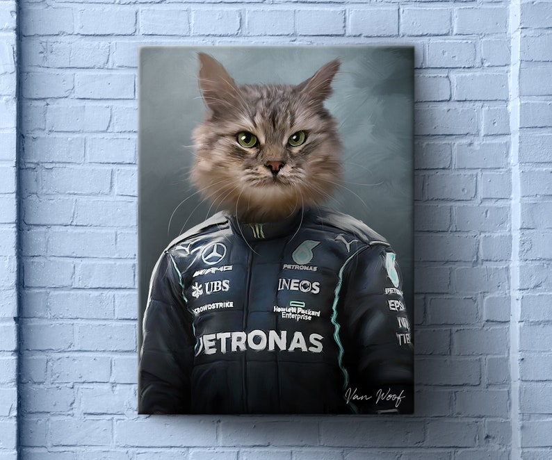 Red Ball Formula Racing Car F1 Driver Team Pet Portrait - Etsy