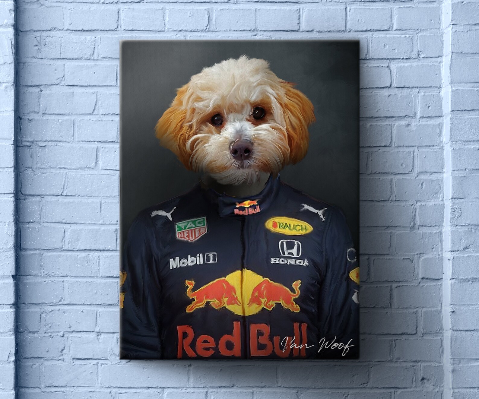 Red Ball Formula Racing Car F1 Driver Team Pet Portrait - Etsy