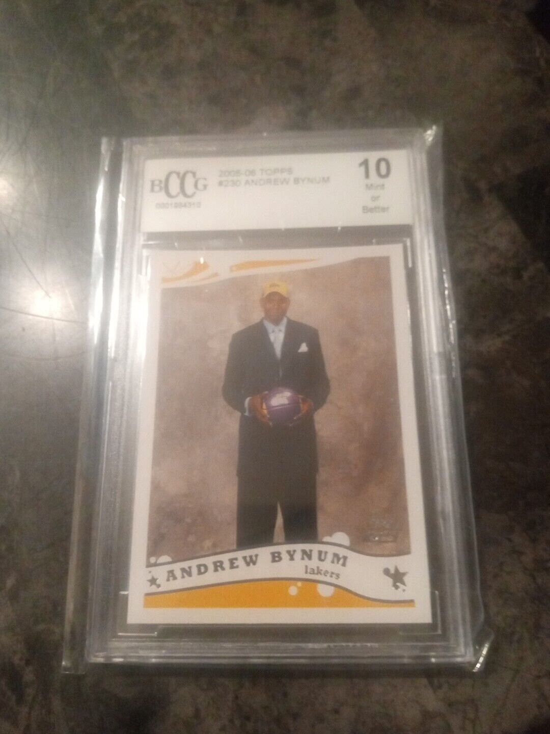 2005/06 Topps Andrew Bynum Rookie Card 230 BCCG 10 MINT - Etsy