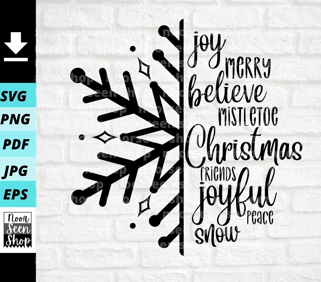 Snowflake Christmas Svg, Snowflake Svg, Christmas Shirt Svg, Christmas ...