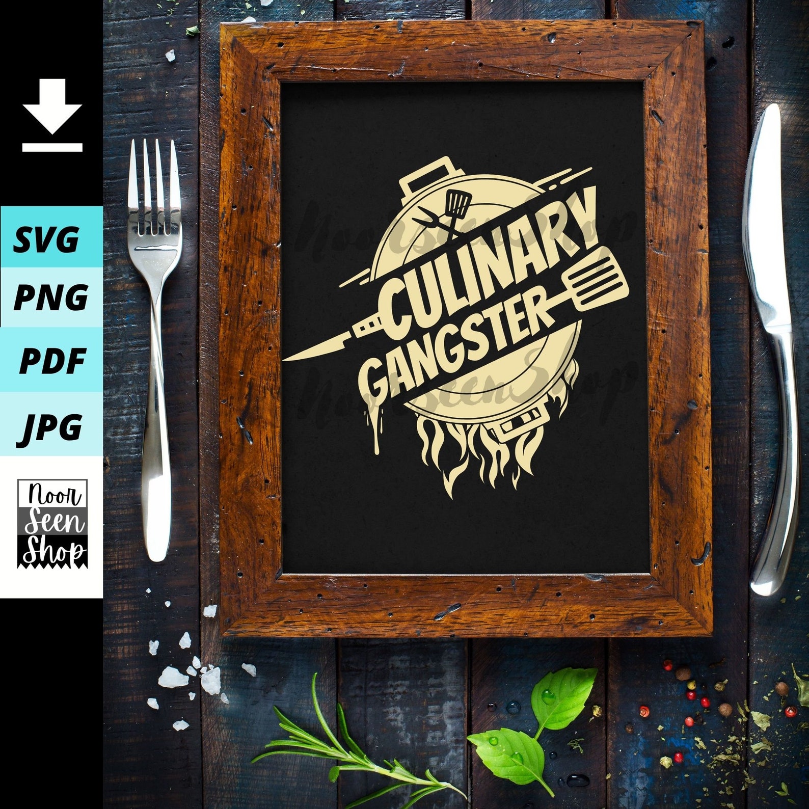 Culinary Gangster SVG Culinary SVG Chef Svg Knives Chef - Etsy