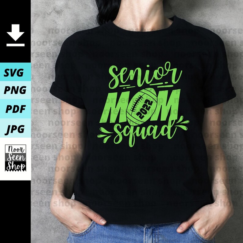 Senior mom squad 2022 football svg football Mom svg Senior | Etsy