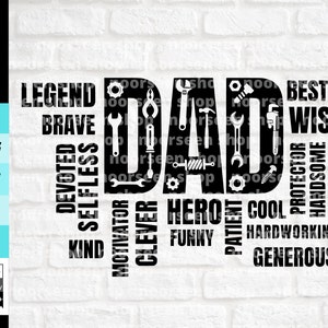 Mechanic DAD Svg, Fathers Day Svg, Dad Life Svg, Father Word Meaning ...