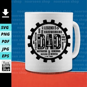 Engine Svg, Fathers Day Svg, Dad Life Svg, Father Word Meaning Engineer ...