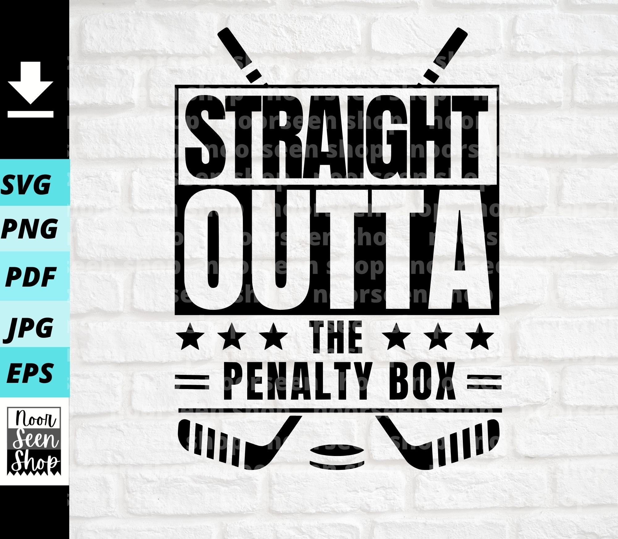 Ice Hockey Player Svg Straight Outta the Penalty Box Svg - Etsy Canada