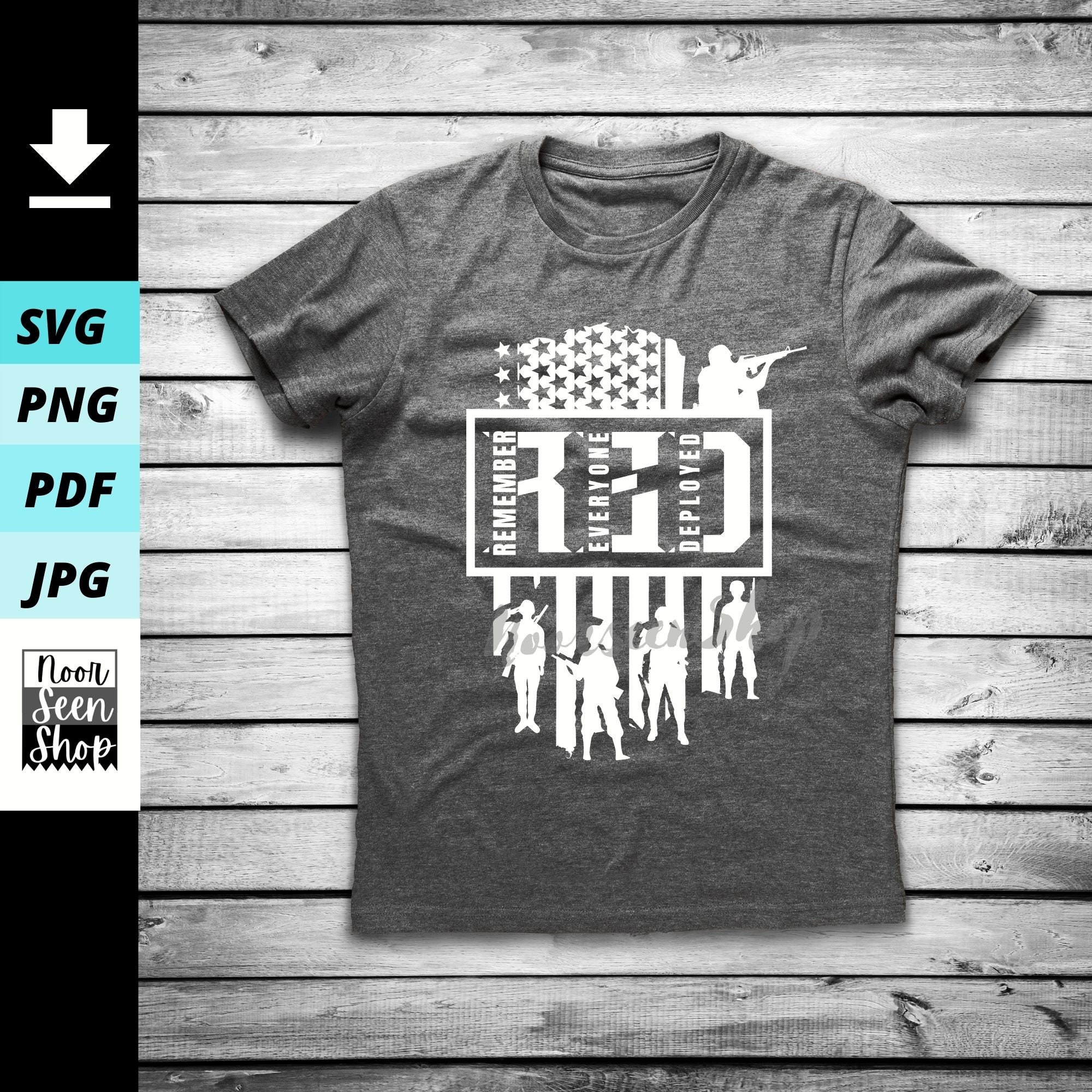 Remember Everyone Deployed Svg Red Friday Svg Military Svg - Etsy