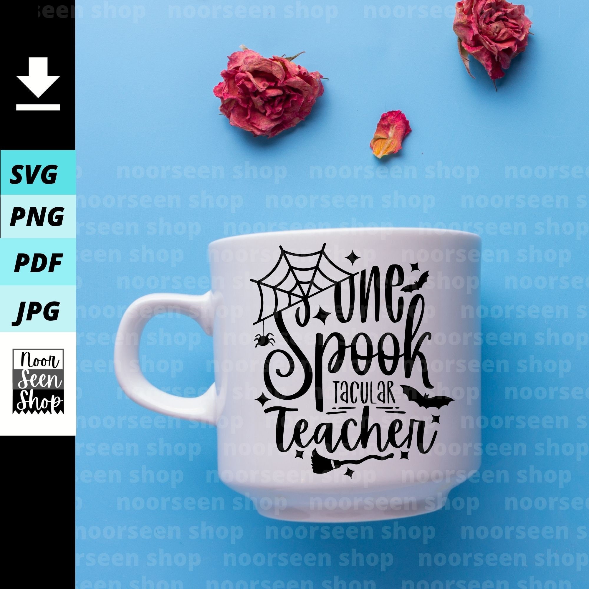One Spooktacular Teacher Svg Teacher Halloween svg Teacher | Etsy