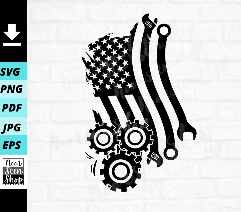Mechanic American Flag Svg, Car Mechanic American Flag Svg, Mechanic ...