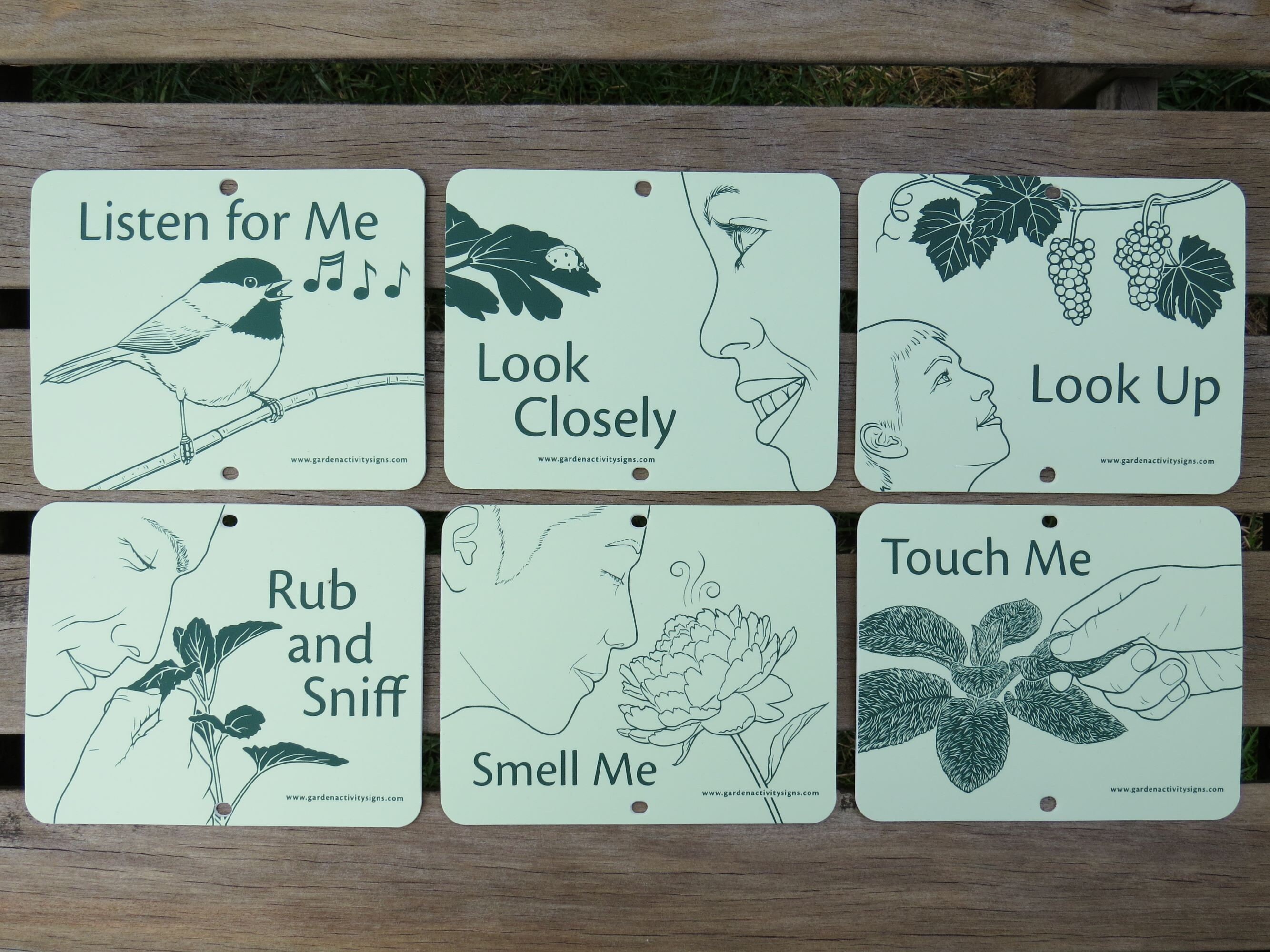 Sensory Garden Signs: Set of 6 Attachable Signs to Prompt Sensory ...