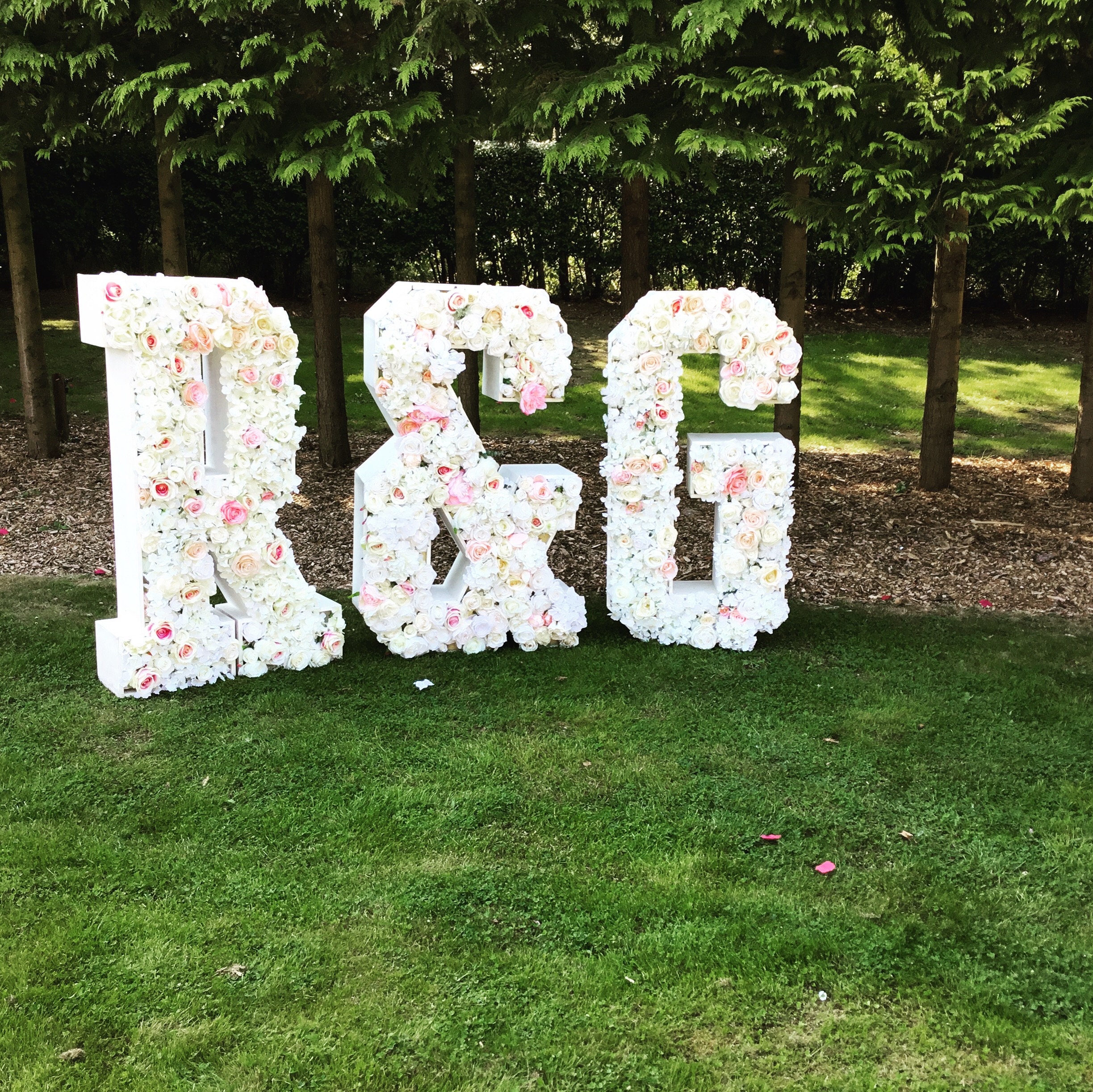 Floral Letters Bespoke HIRE Corporate Weddings Summer Parties Festivals ...