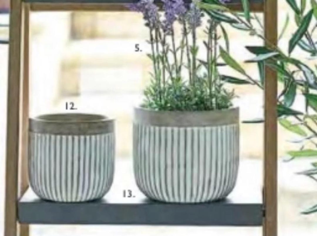 Grey Planter Flower Pot Langford Made by Parlane Mothers Day Spring ...
