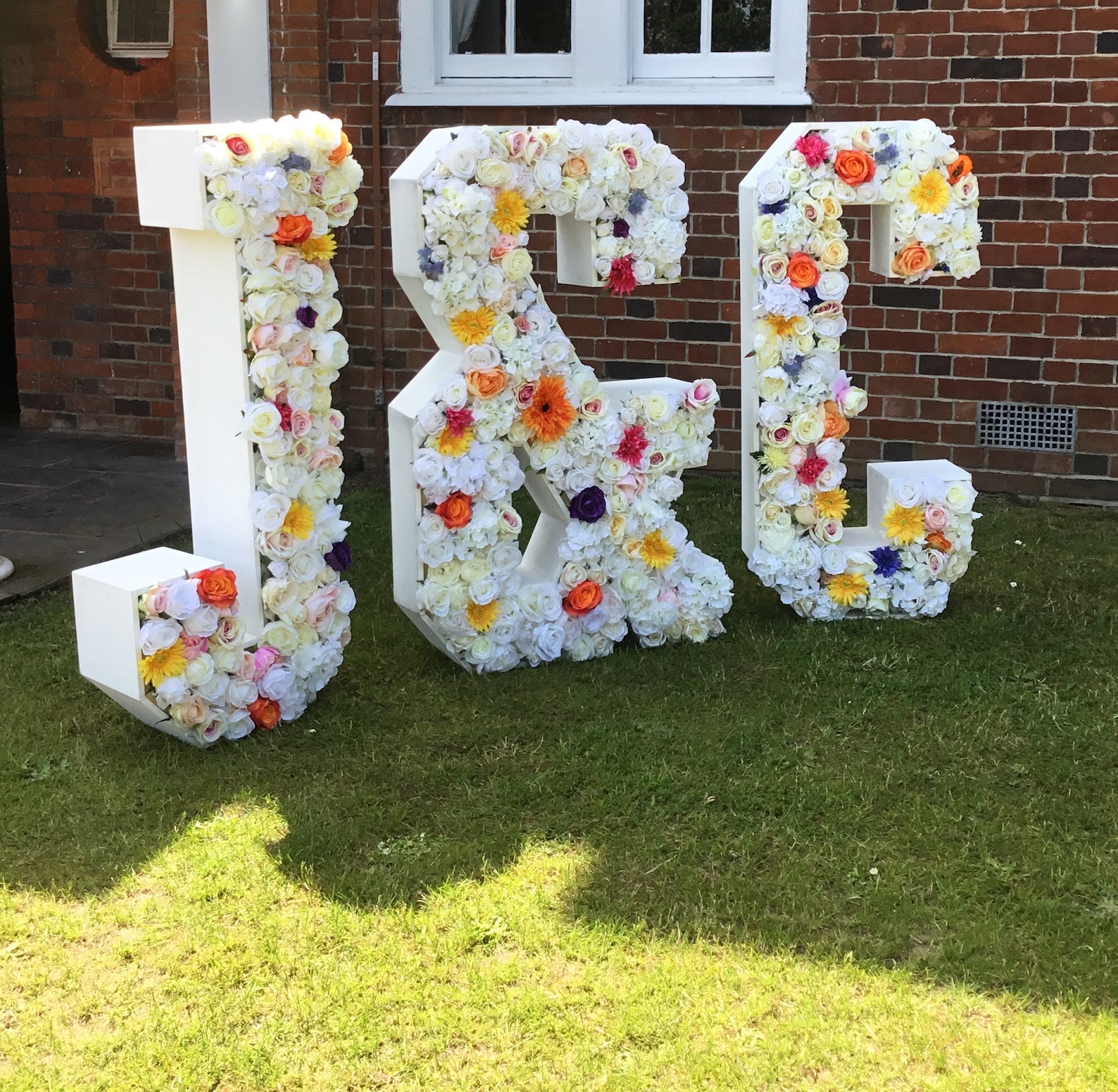 Floral Letters Bespoke HIRE Corporate Weddings Summer Parties Festivals ...