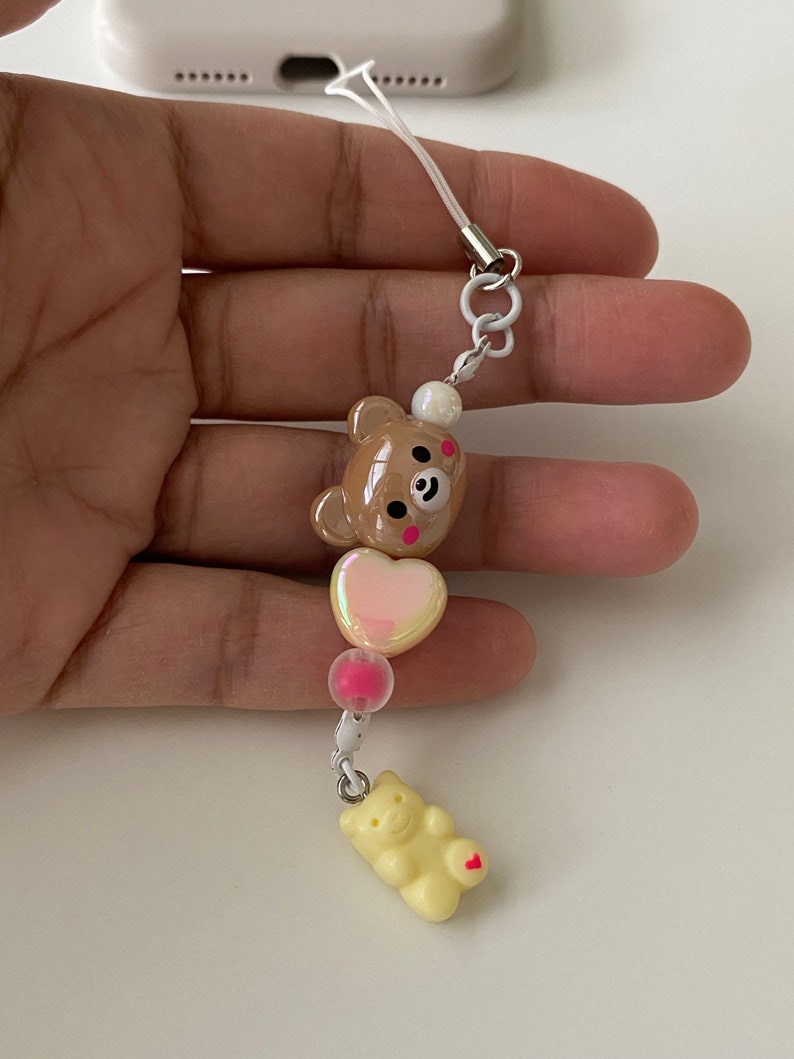 Cute Pastel Phone Charm, Kawaii Kidcore Charm, Pastel Gummi Phone Strap ...