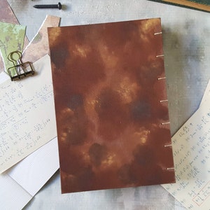 Goth Skull Altered Notebook Hand Bound, Witchy Blank Grimoire Journal ...