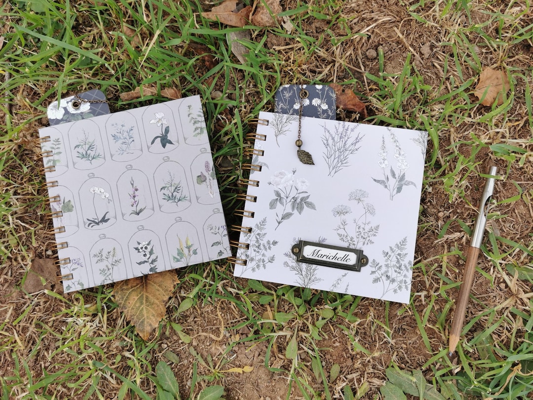 Pocket Notebook Custom Nameplate Journal Travel Sketch Pad Plant Lover ...