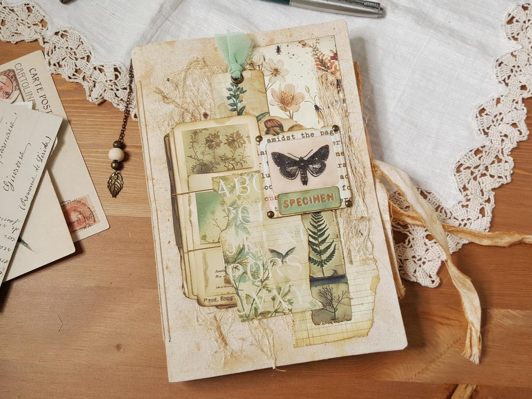 Botanical Journal With Fabric Covers for Nature Lovers, Perfect Gift ...