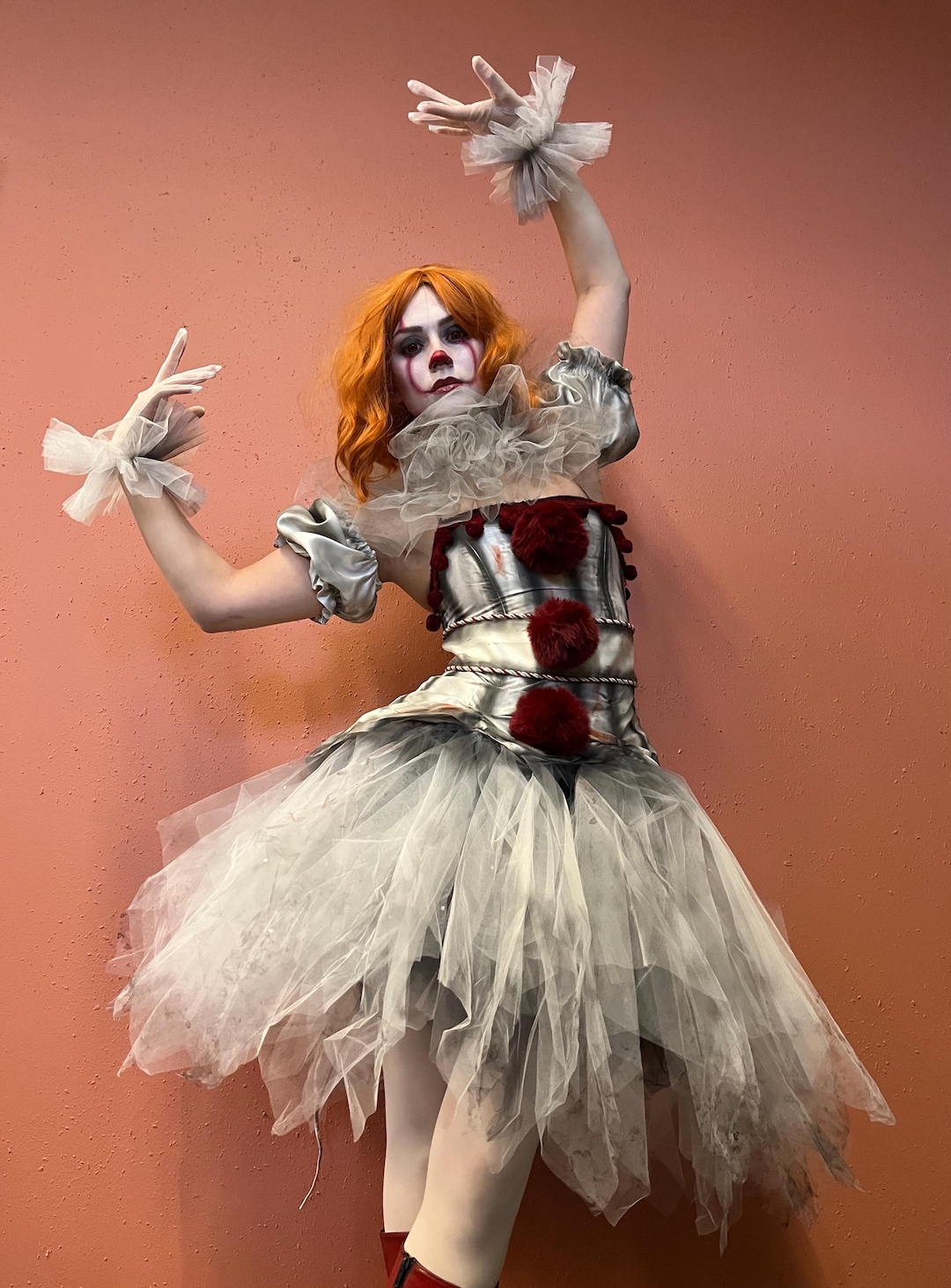 Handmade Pennywise-inspired Clown Costume – Upcycled, One-of-a-kind - Etsy