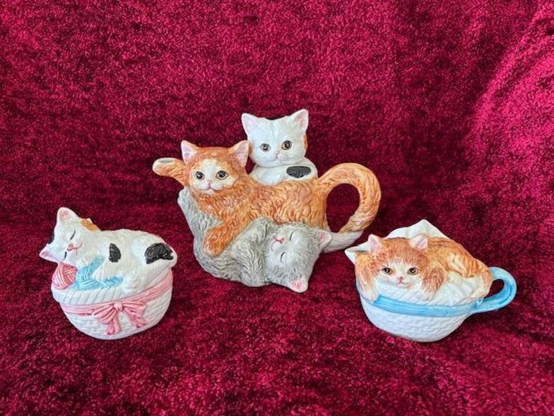 Kitty Cat Tea Set - Etsy