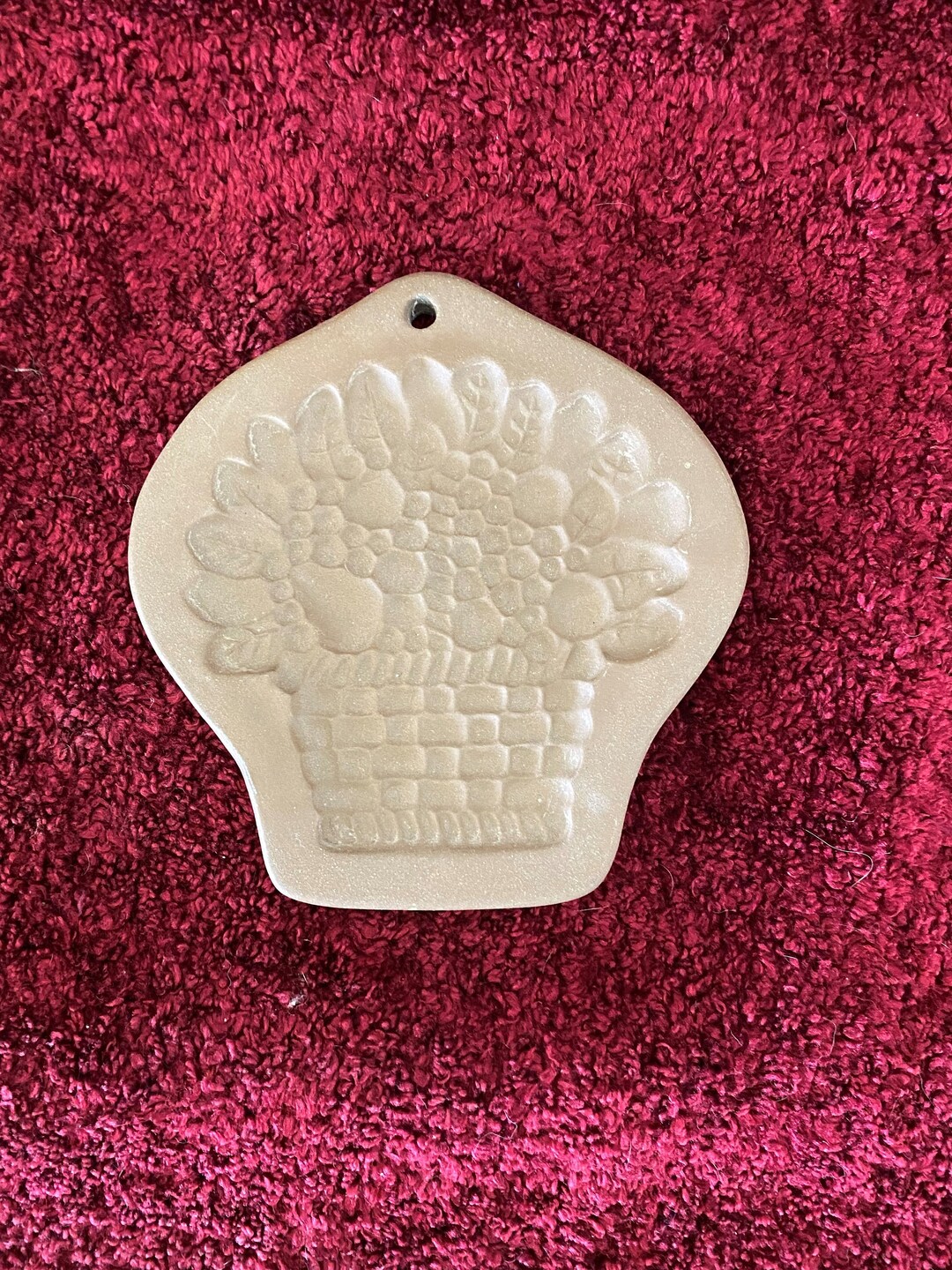 Fruit Basket Stoneware Cookie Mold by Hartstone USA - Etsy