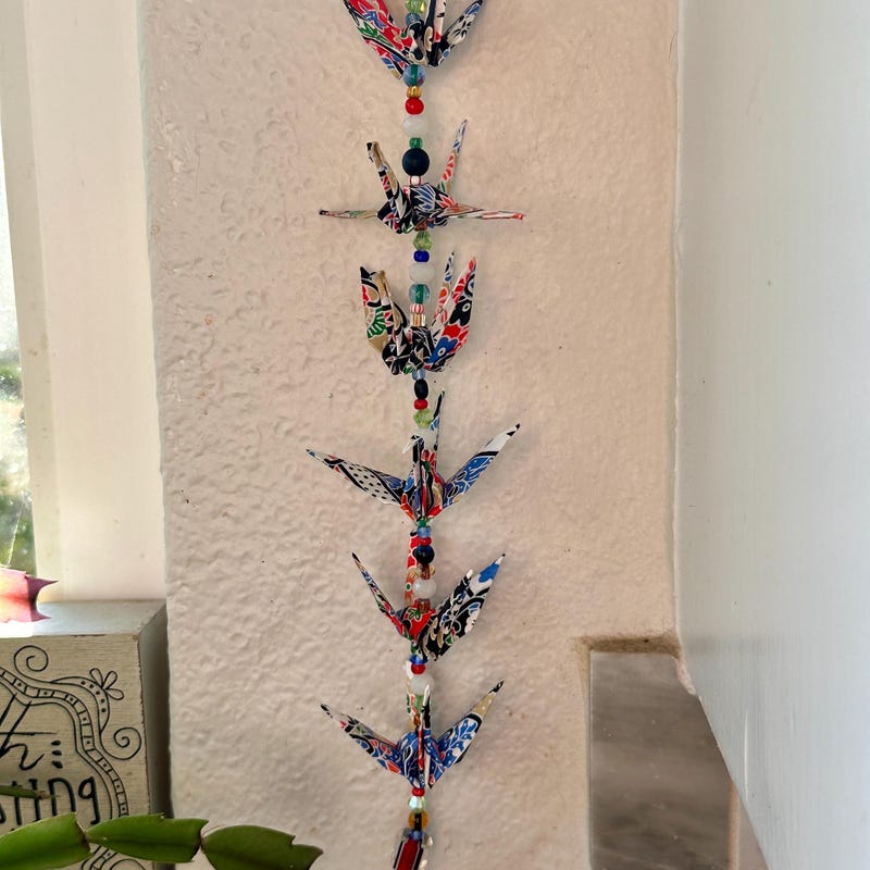 Paper Crane Ornament - Etsy