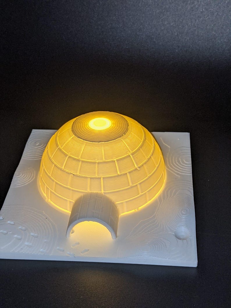 Christmas Igloo LED Night Light / Lamp / Diorama - Etsy