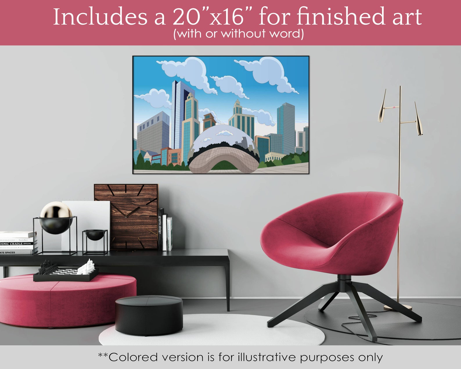 Procreate Coloring: Cityscape Digital Coloring Pages / Chicago ...