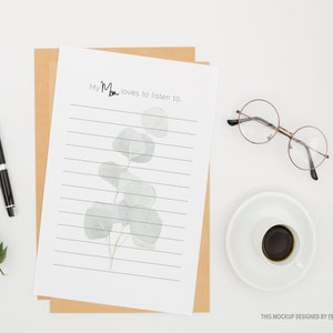 Journal for Mom Printable | Memory Journal | Writing Journal for Women ...