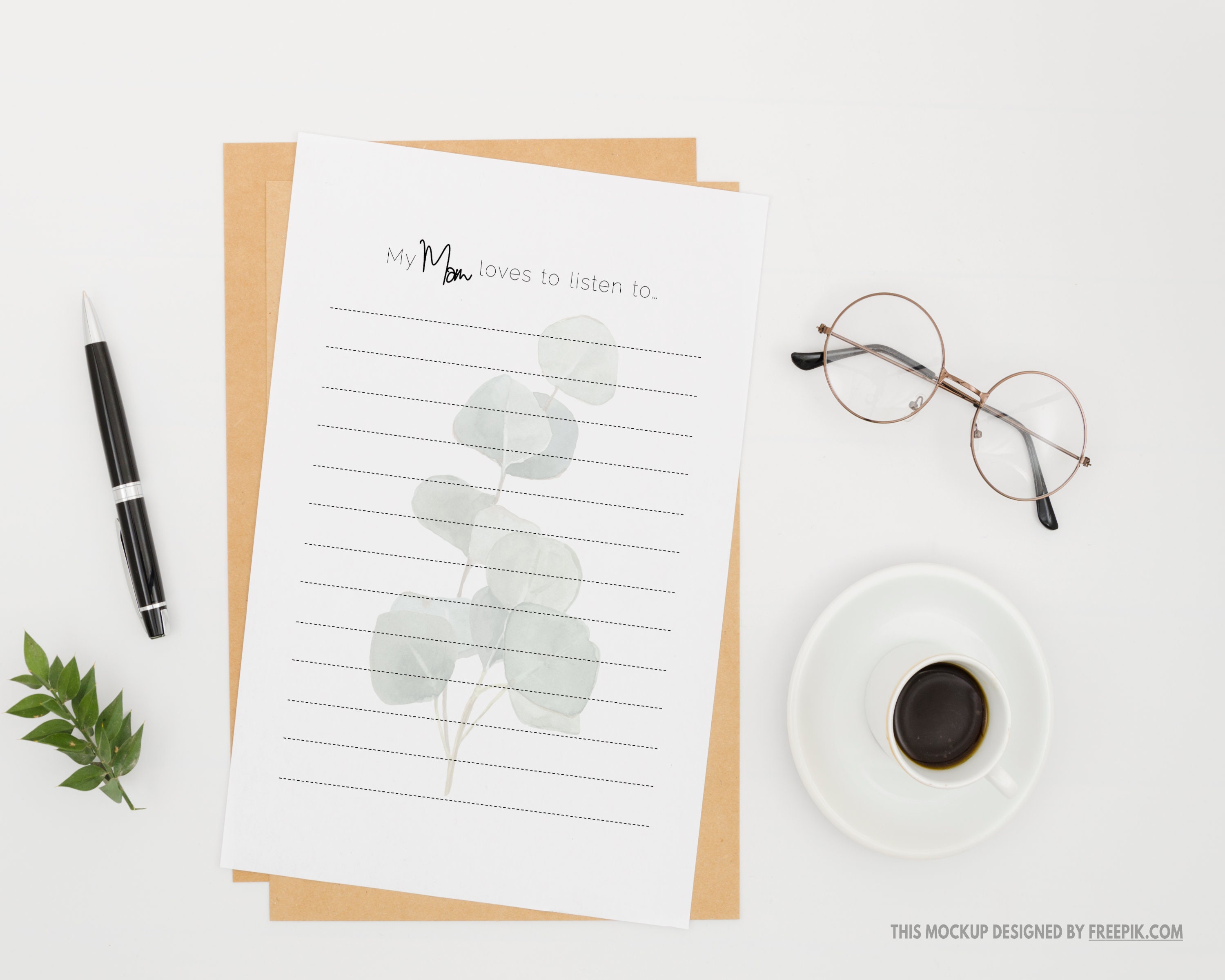 Journal for Mom Printable | Memory Journal | Writing Journal for Women ...