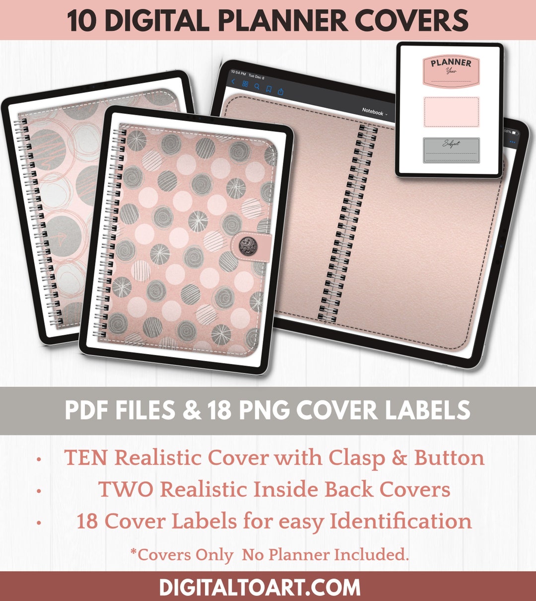 Digital Planner Cover / Goodnotes or Notebook Cover / Digital or ...
