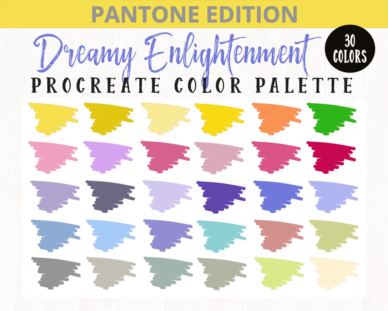Procreate Color Palette / Dreamy Enlightenment: 30 Colors / Pantone ...