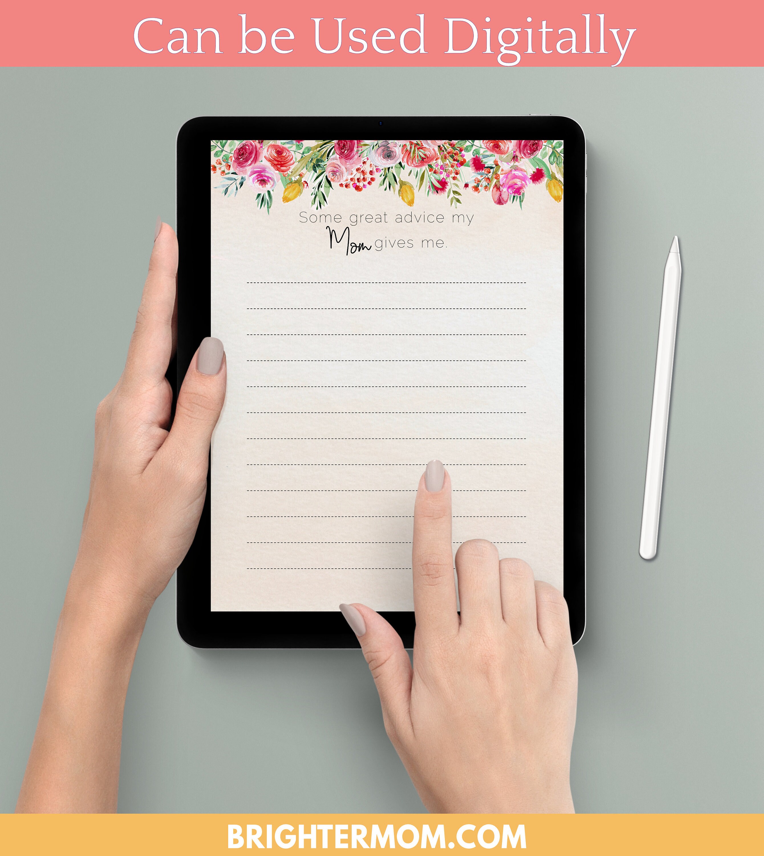 Journal for Mom Printable Memory Journal Writing Journal - Etsy