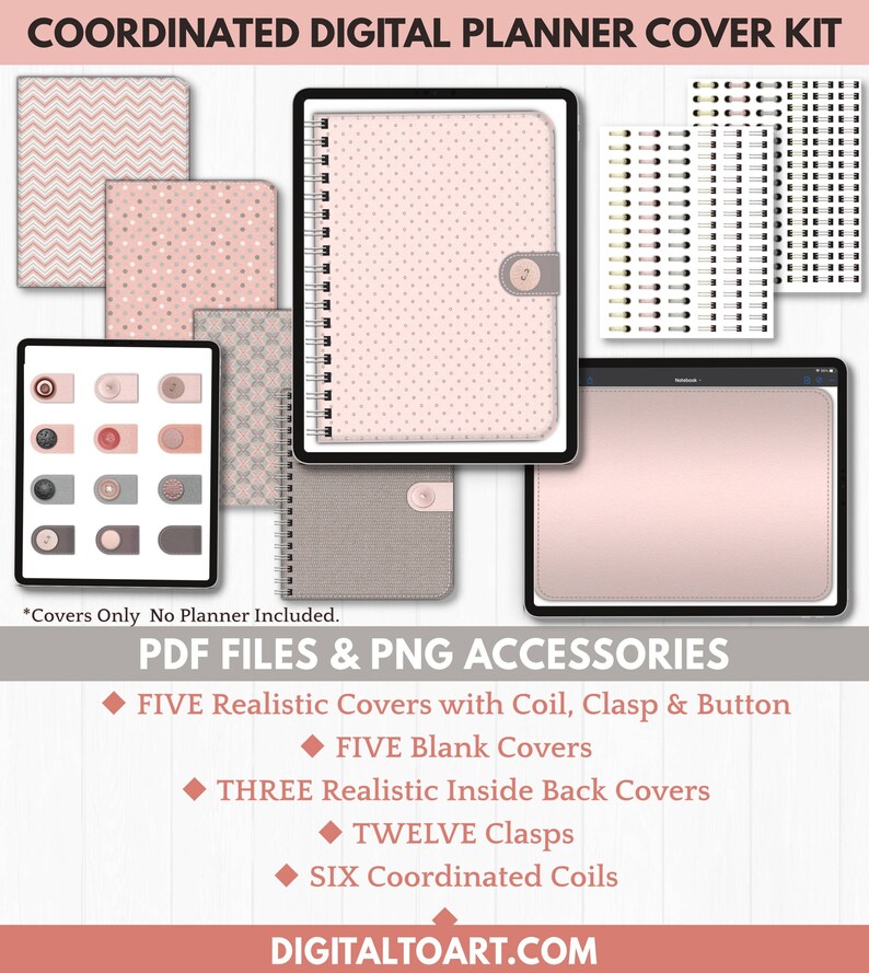 Digital Planner Cover / Goodnotes or Notebook Cover Kit / Digital ...