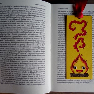 Calcifer 3D Bookmark - Etsy