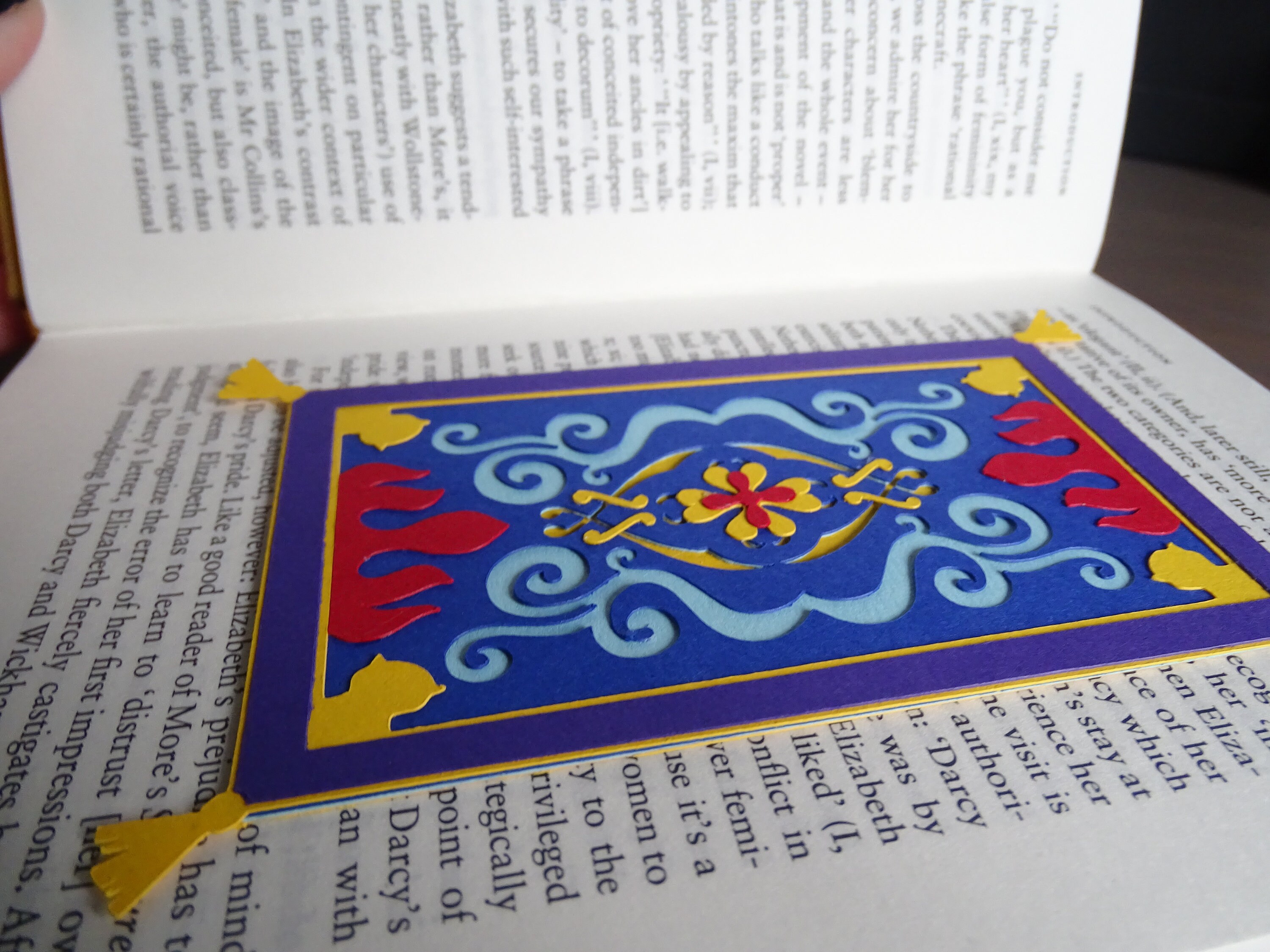 Aladdin's Magic Carpet 3D Bookmark - Etsy