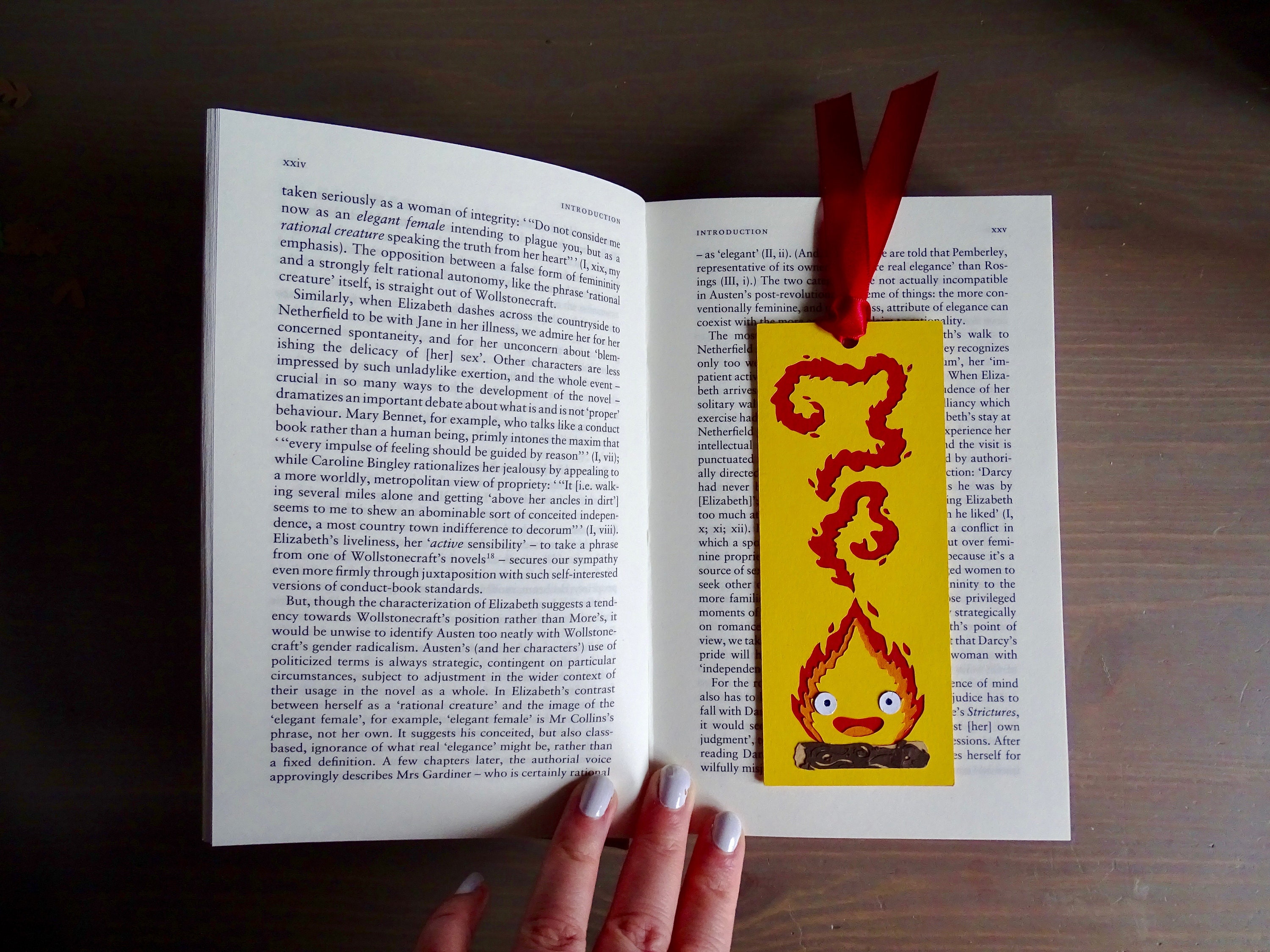 Calcifer 3D Bookmark - Etsy